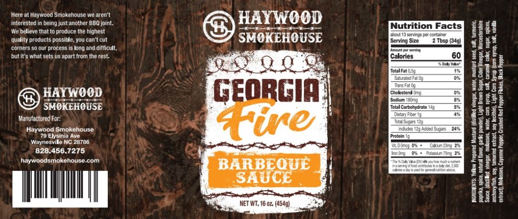 Georgia Fire BBQ Sauce - Firehouse Bottling Company