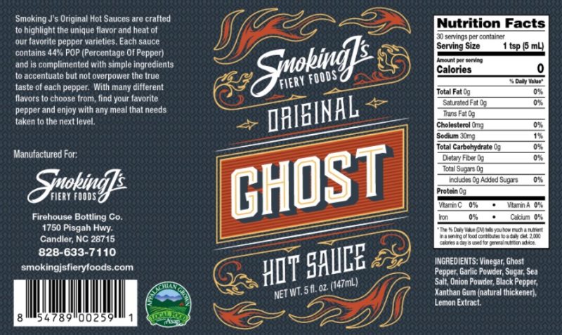 Original Ghost Hot Sauce - Firehouse Bottling Company