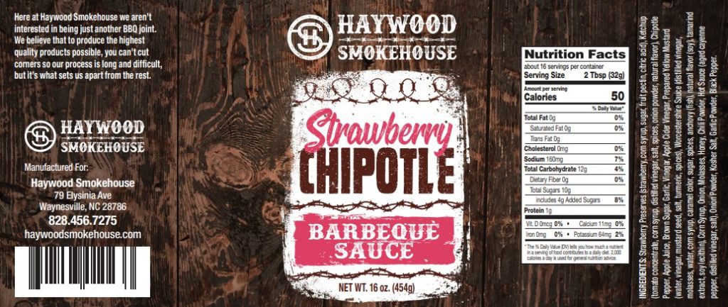Strawberry Chipotle BBQ Sauce - Firehouse Bottling Company